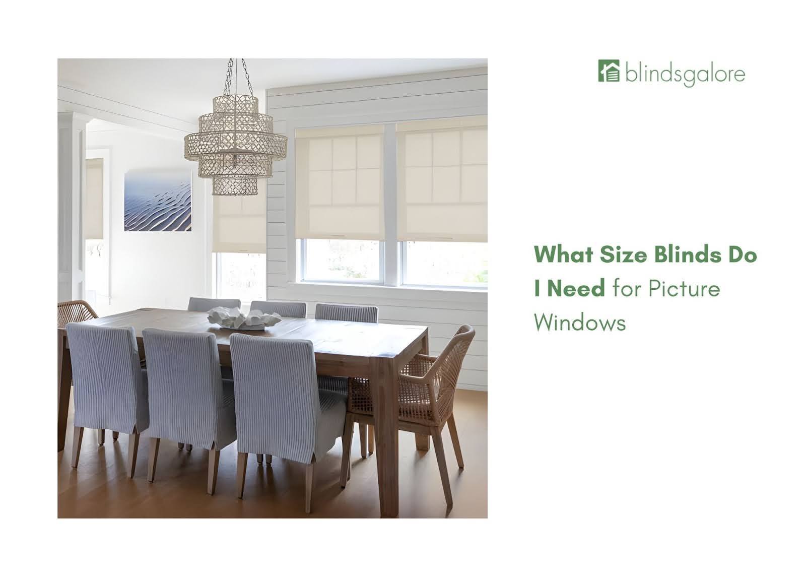 Picture Window Blind Sizes & Measuring Guide | Blindsgalore