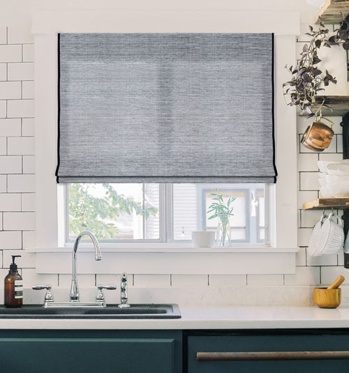 Boutique Serenity Waterfall Natural Woven Shades | Blindsgalore